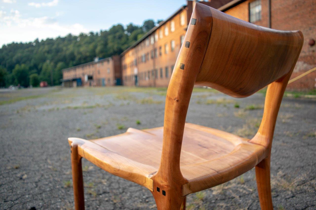 Sculpted Cherry Chairs - Virginia Mountain Woodworks